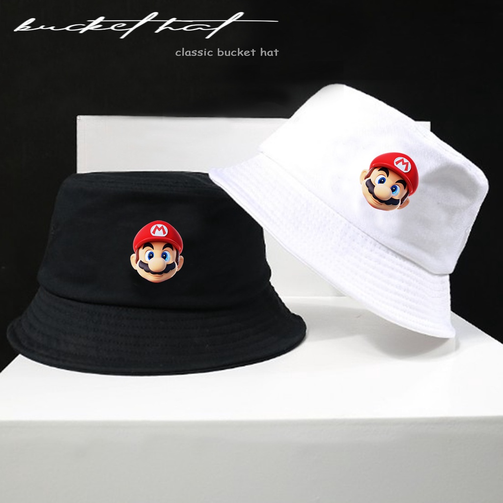 SUPER MARIO Bucket Hat Fashion Accessories Fisherman Hat Sun Hat ...