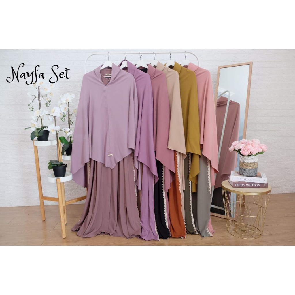 Gamis SET NAYFA SET BY GERAI MIKA/TIFFANY SET/Veil SET/Veil SET/GAMIS ...