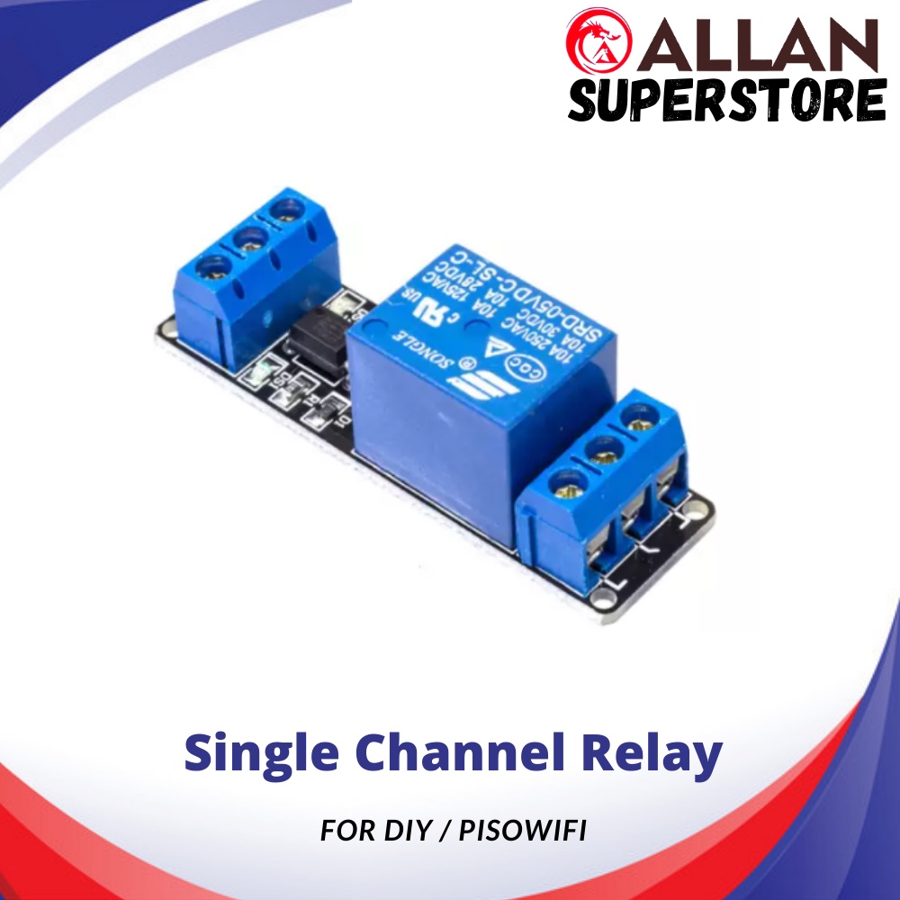 Allan Superstore Single Channel Relay 1 1-Way Module 1ch 5v L 12v 10a ...