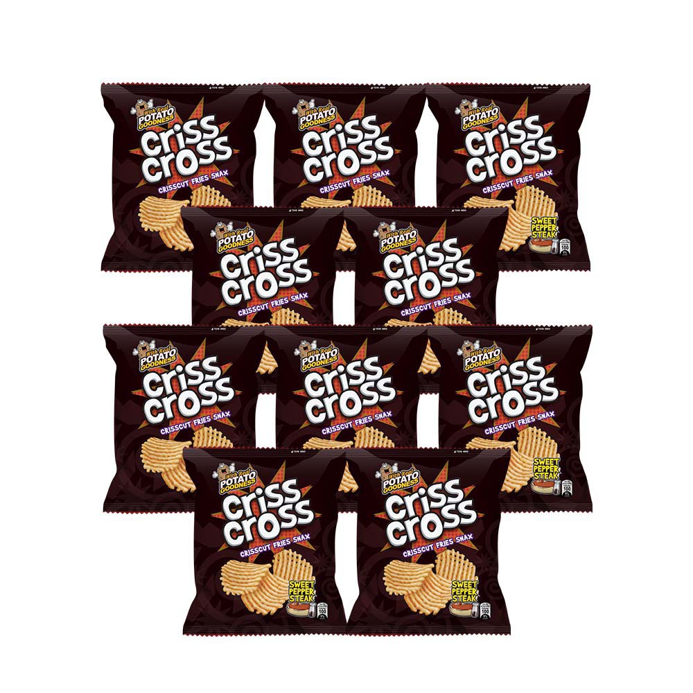 Criss Cross Sweet Pepper Steak 20G (Set Of 10) | Shopee Philippines