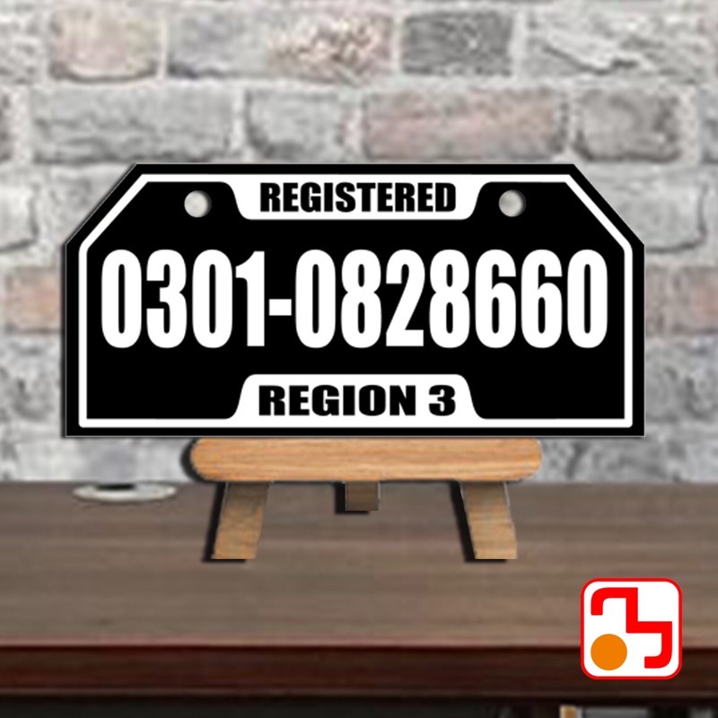 Motorcycle Temporary Customized Plate Number | Shopee Philippines