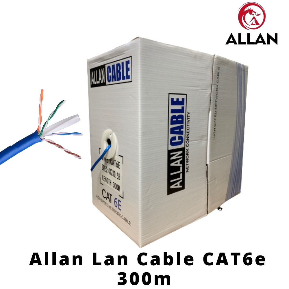 Allan UTP Indoor Cat6E Lan Cable 305m Pisowifi/Piso wifi/pisonet/piso ...