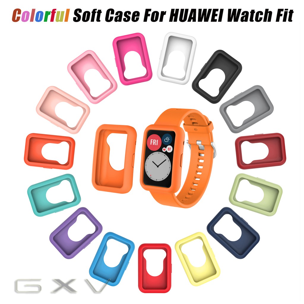 TPU Silicone Soft Case for HUAWEI Watch Fit Watch Case All-Round Soft ...