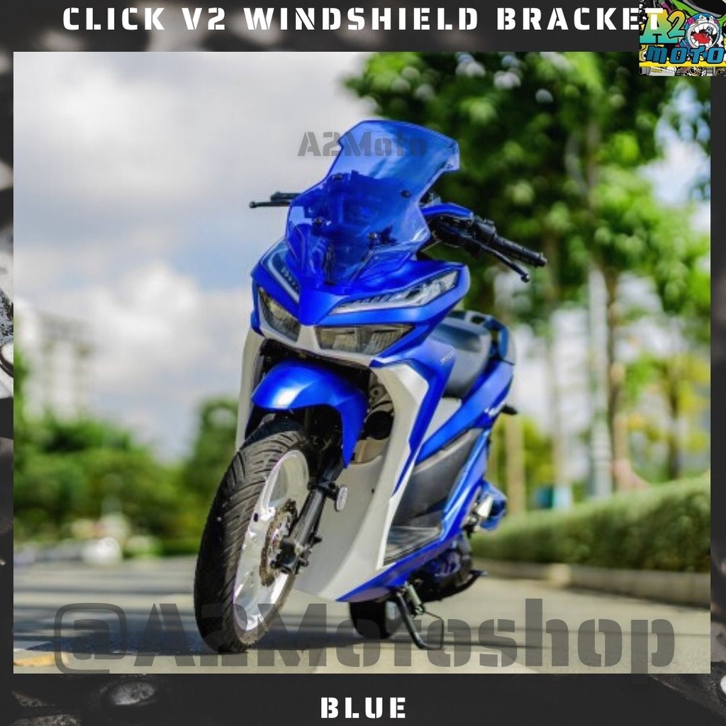 Aerox V2 Click V2 Windshield Visor w Bracket Adjustable Zhi.Pat ...