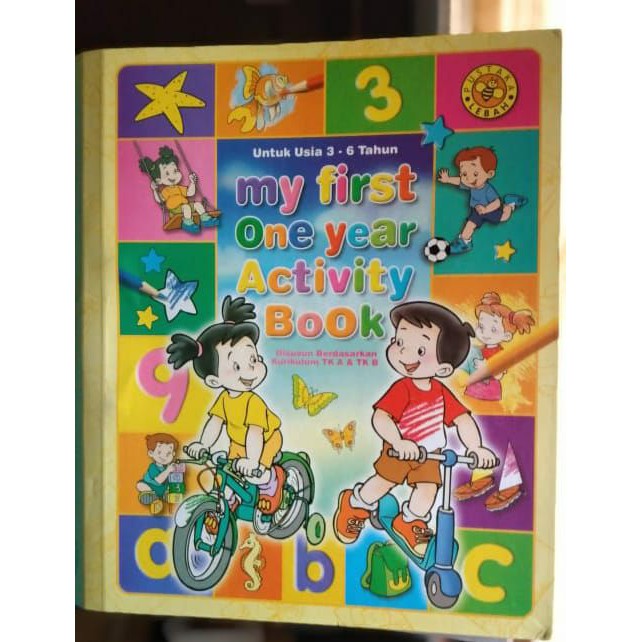 My First One Year Activities Books Kids Book PAUD PlayGroup ...