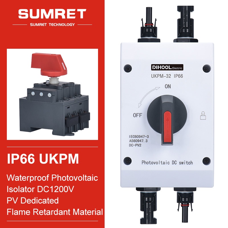 Solar PV DC Switch Isolator 1000V 1200V 32A Photovoltaic Interruptor ...