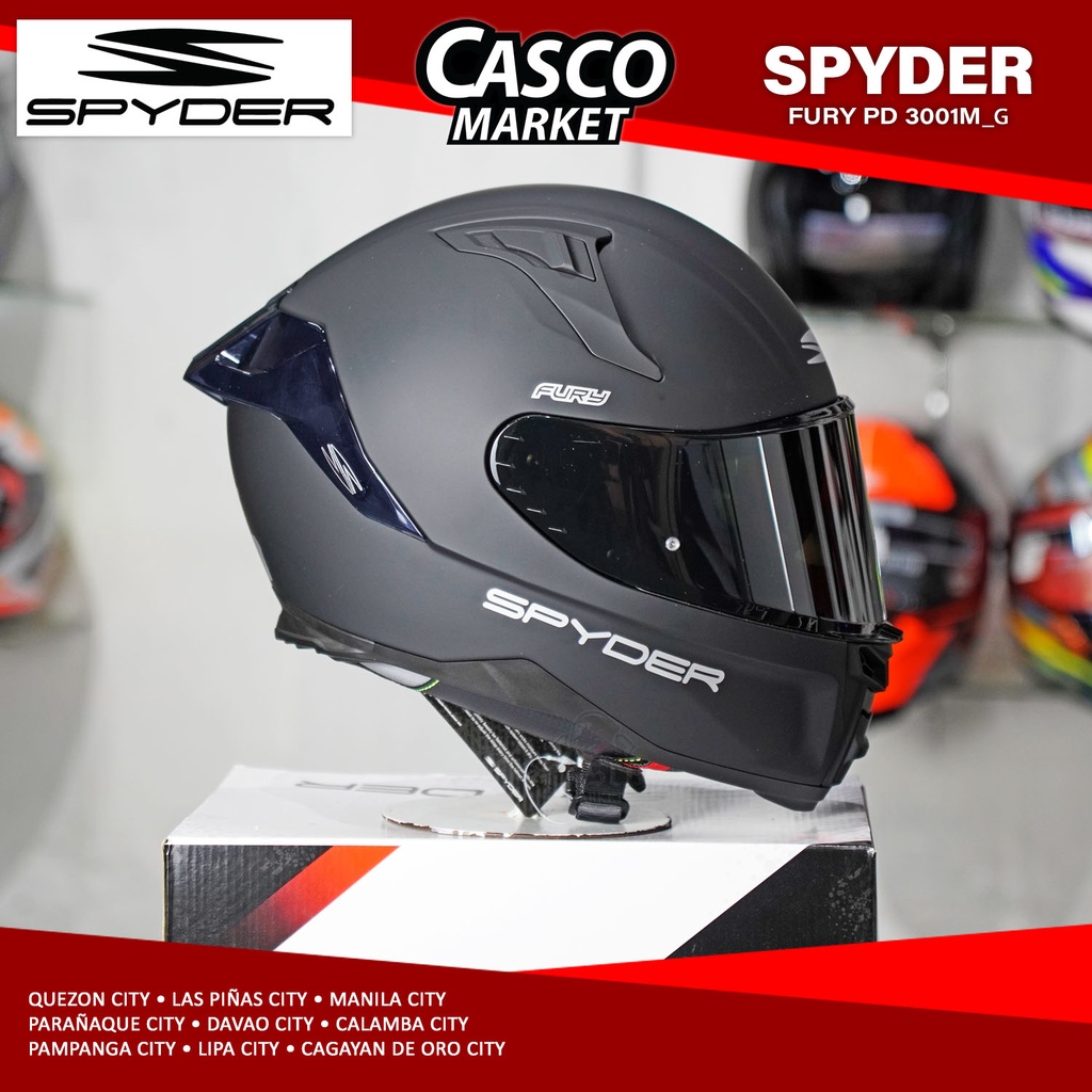 SPY FURY FULL FACE DUAL VISOR MOTORCYCLE HELMET | Shopee Philippines