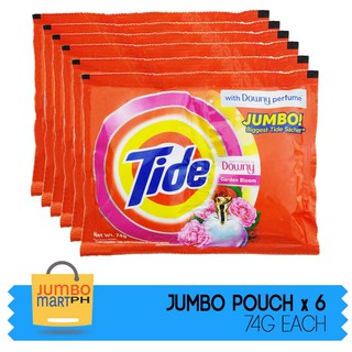 TIDE WITH DOWNY POWDER DETERGENT GARDEN BLOOM JUMBO SACHET / 74G / SET ...