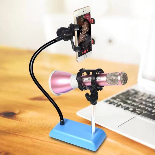 COD KH-41 Portable Bluetooth microphone mic stand phone stand | Shopee ...