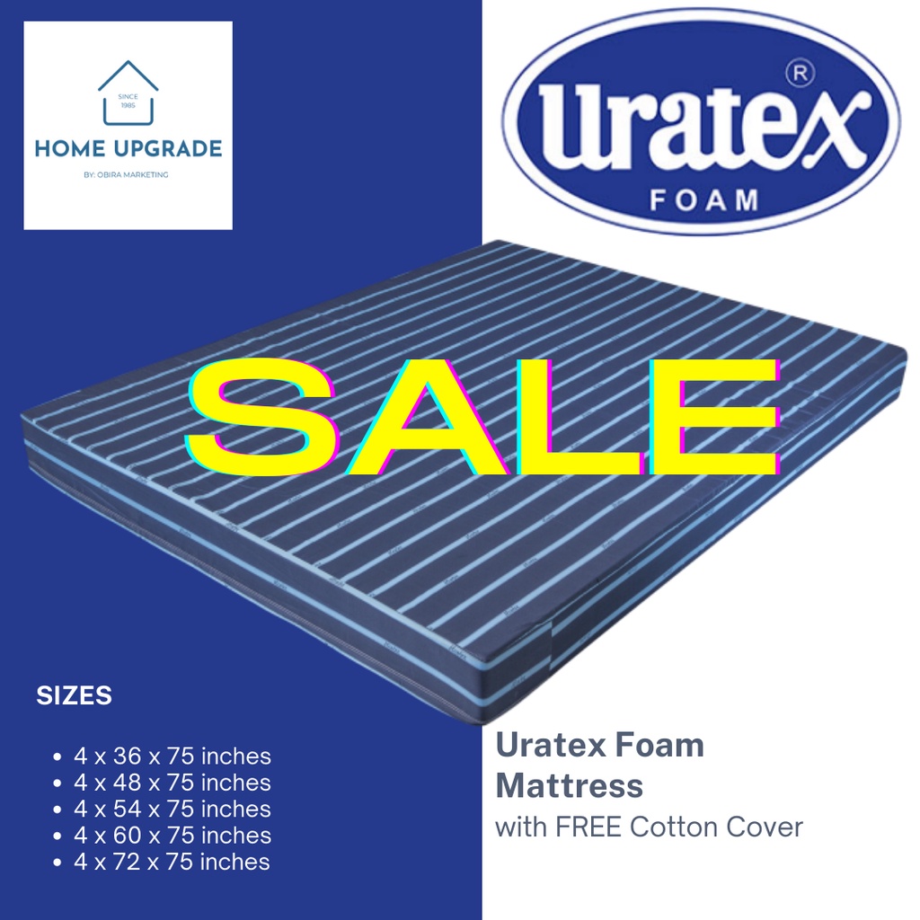 Original URATEX Foam with Cover 4 Inches (S, Single, Double, Full ...