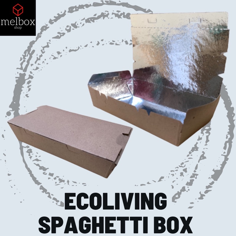 [50 pcs] ECOLIVING Spaghetti Take Out Meal Box | Shopee Philippines