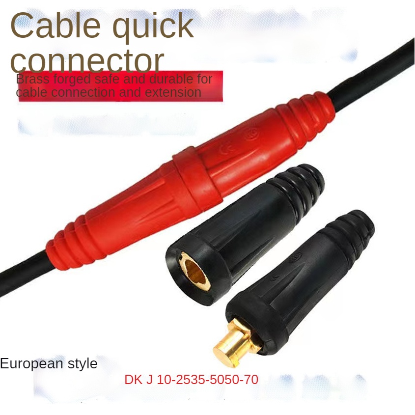 Electric welding machine quick connector male and female welding handle ...