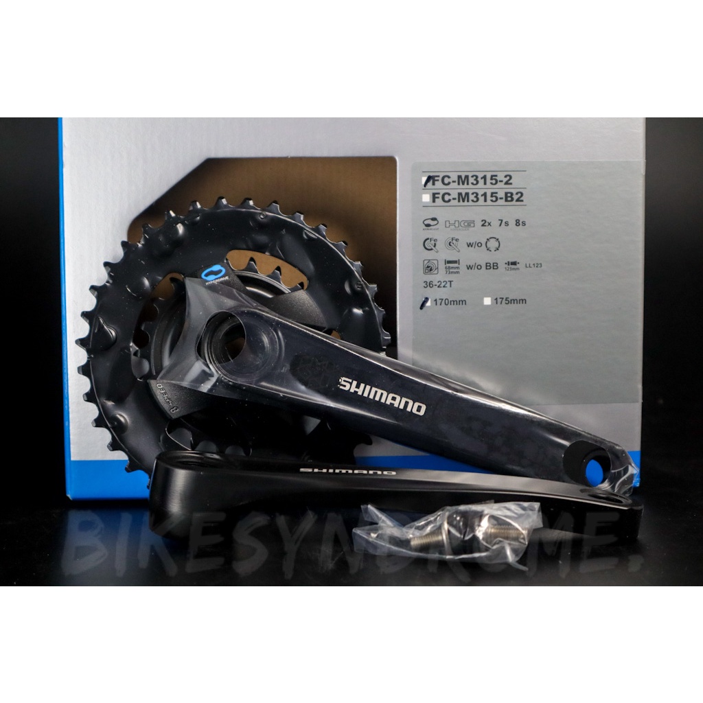 Shimano FC-M315-2 2x7/8-Speed Front Chainwheel | Shopee Philippines