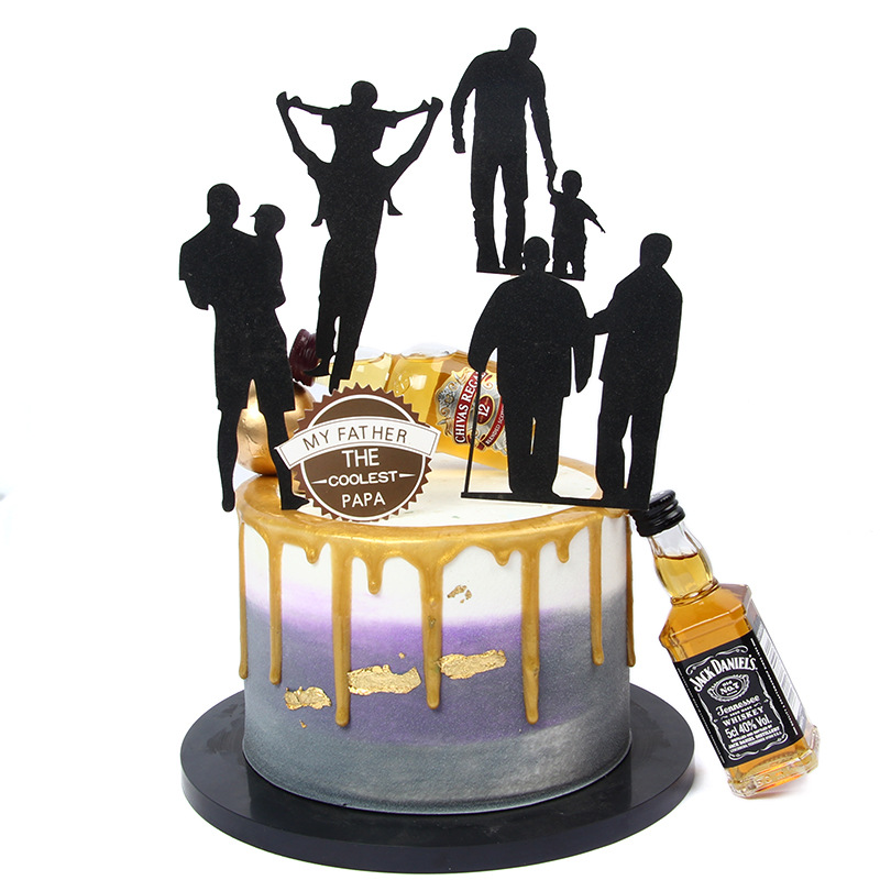 Happy Father's Day Cake Topper For Dad BirthdayTheme Birthday Cake ...
