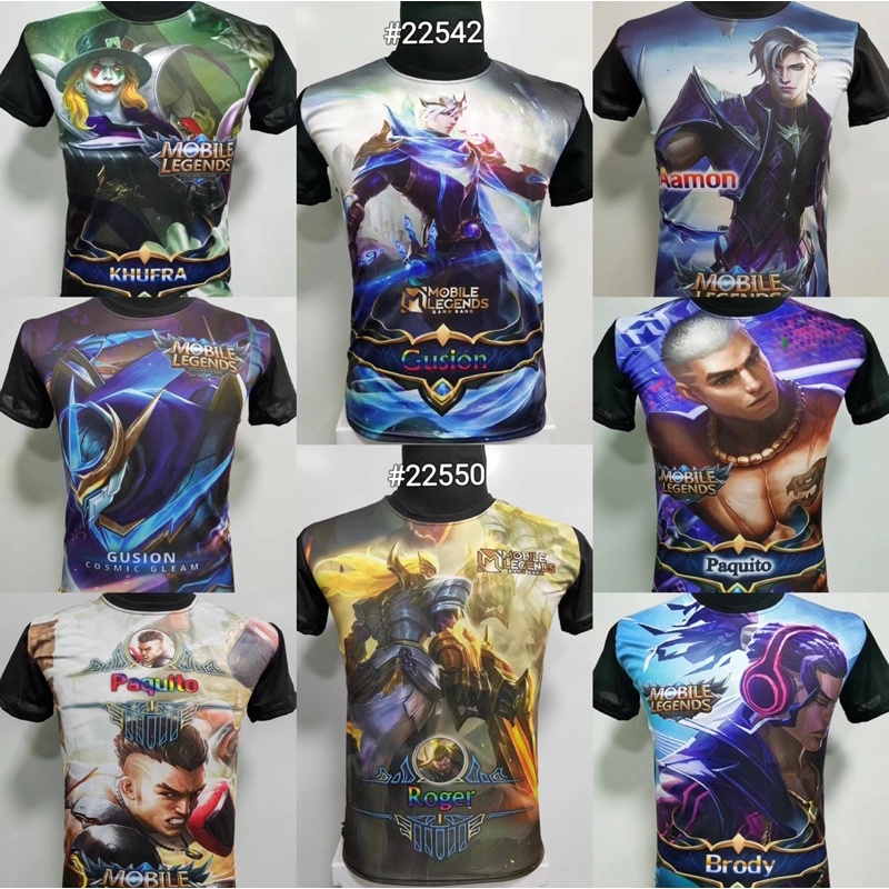 Mobile Legend 3D Cartoon Character T-shirt(unisex) | Shopee Philippines