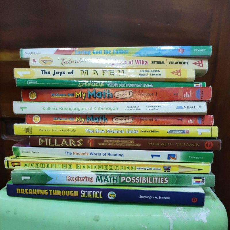 grade 1 book text school math science one clve God books read mapeh ...