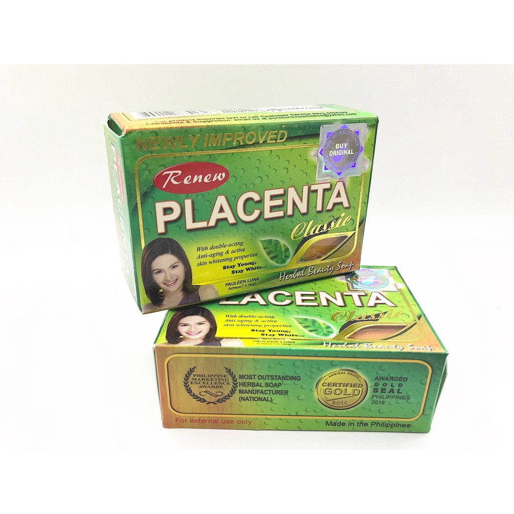 Renew Placenta Soap Classic Orange 135g | Shopee Philippines