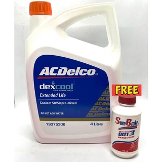 ACDelco DEX-COOL Anti-Freeze/Coolant 4L Pre-Diluted 50/50 dexcool ...
