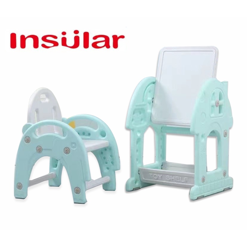 3 In 1 Building Blocks Table Drawing Board With Chair Set For Kids ...