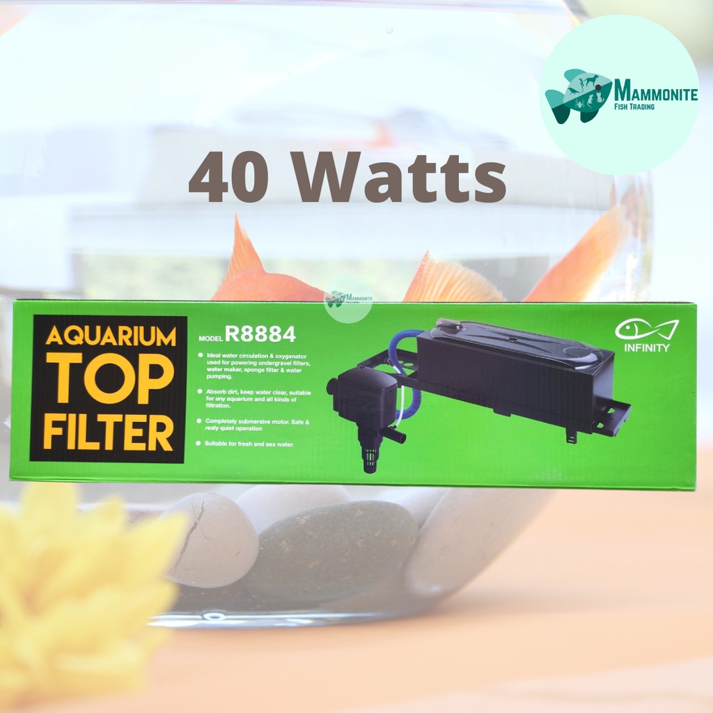 Infinity Aquarium Top Overhead Filter 40 Watts R8884 For 75 - 100 ...
