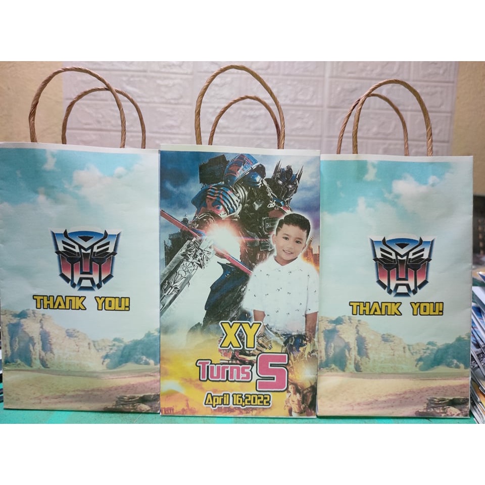 Personalized Lootbags - Transformers | Shopee Philippines