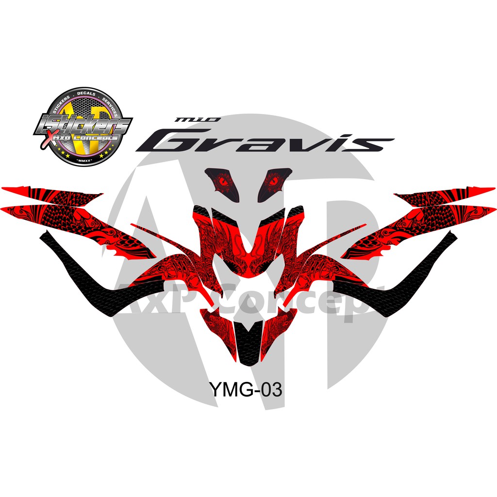 Yamaha Mio Gravis Decal Kit YMG-03 | Shopee Philippines