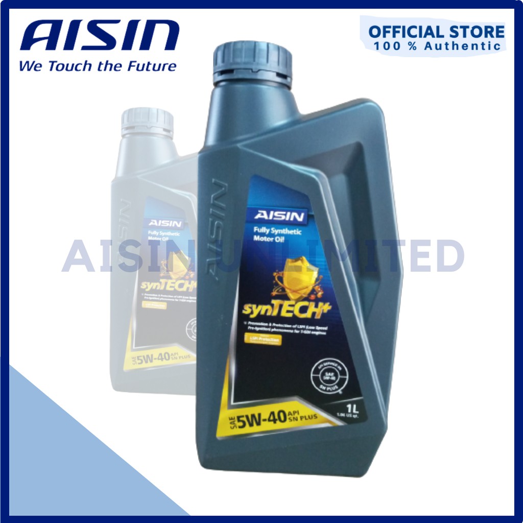 Aisin 5W40 FULLY SYNTHETIC Engine Oil/Motor Oil (GAS / DSL) 1LITER ...