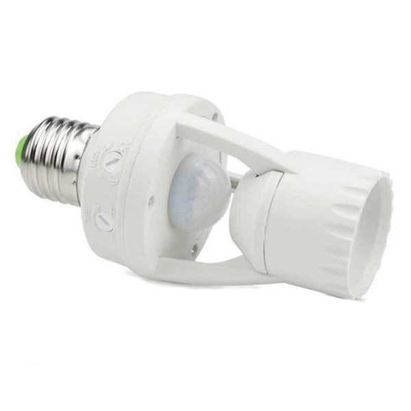 E27 Led Lamp Bulb Holder Light Socket Switch Infrared Pir Motion Sensor