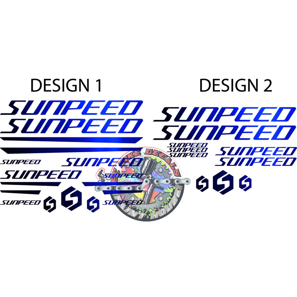 SUNPEED FRAME DECALS METALLIC | Shopee Philippines