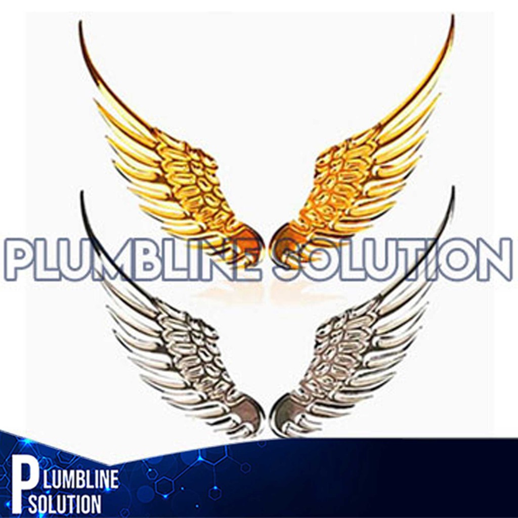 3D Elegant Wings Sticker Decal / Wing Stickers Decals Emblem for Motor ...