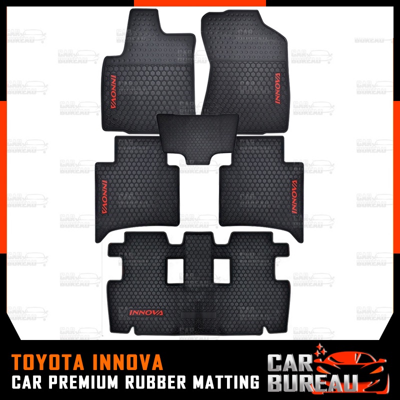 Toyota Innova 2016 - 2020 Premium Rubber Matting 6pcs/set | CMM | NCMM ...