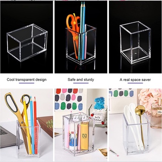 Pen Holder Clear Acrylic Pencil Holder for Desk, Pencil Cups Desk ...