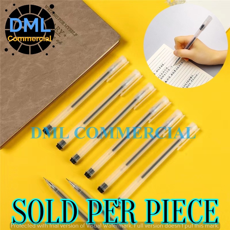 (DML-GP122) 1 PC Gel Pen Transparent Black Ink Office, School Writing ...