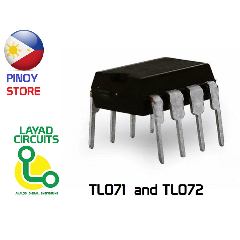 TL071 TL072 OpAmp IC operational amplifier dual single 8 pin DIP ...