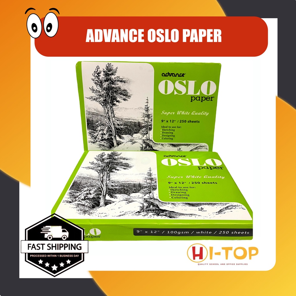 ADVANCE Oslo Paper - 9" x 12 " - 100 GSM Sold per pack(10sheets ...