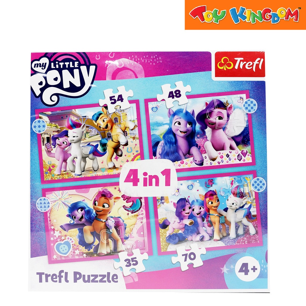 Trefl My Little Pony Movie 2021 Colorful Ponies 4-in-1 Puzzle | Shopee ...