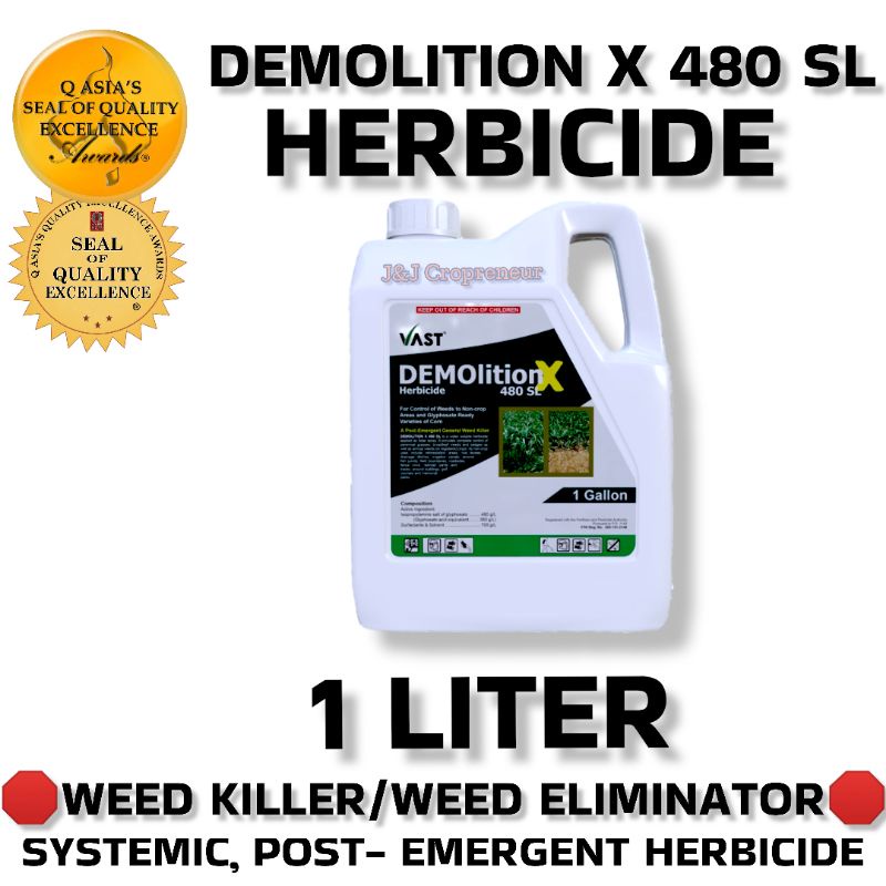 DEMOLITION X 480 SL NON-SELECTIVE GLYPHOSATE HERBICIDE like Round UP ...