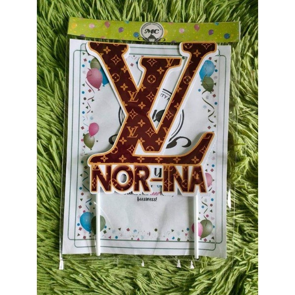 LV Louis Vuitton Theme Customize Cake Topper | Shopee Philippines