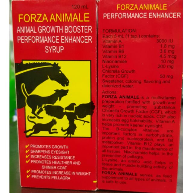 Forza Animale 120ml. | Shopee Philippines
