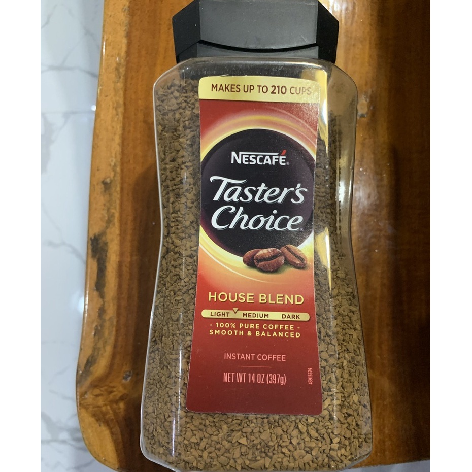 NESCAFE Taster's Choice Instant Coffee House Blend makes up to 210 cups ...