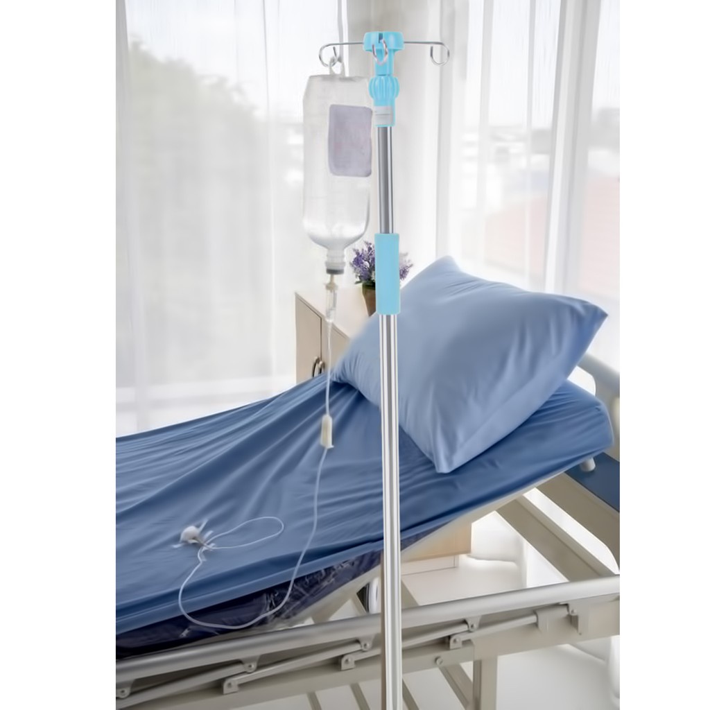 Five Wheels Stable and Sturdy Stainless Steel IV Rod Stand, Infusion ...