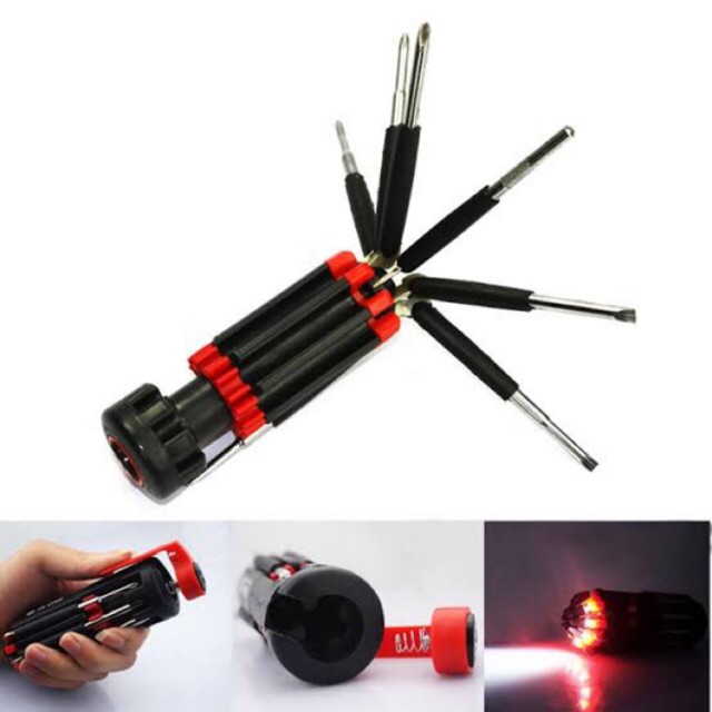 8 in 1 Multi-Screwdriver With Power Torch - UniTop