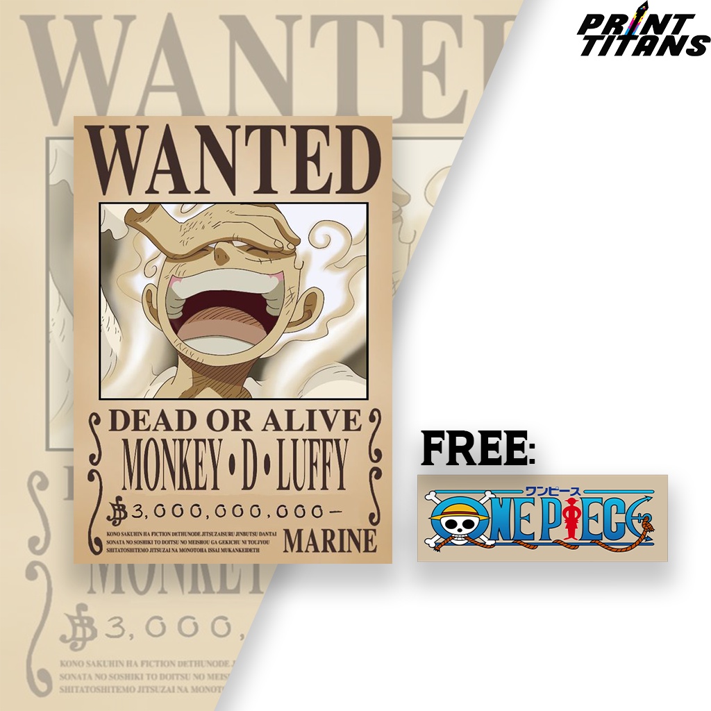 Ref Magnet Anime - One piece Wanted Poster Design Vol 2 ( inspired ...