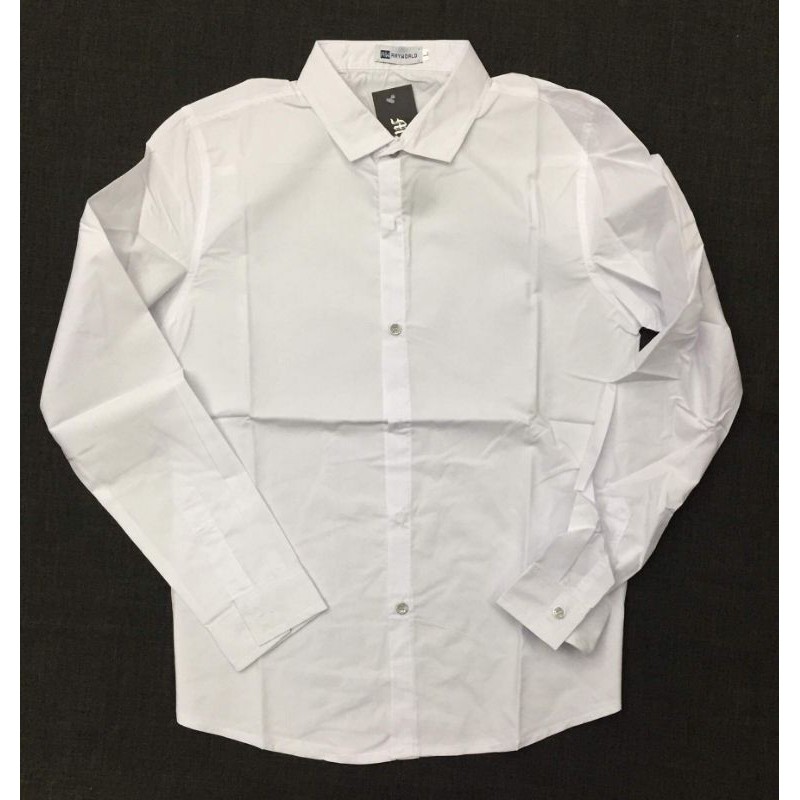 Plain White Longsleeves polo for men nice quality | Shopee Philippines