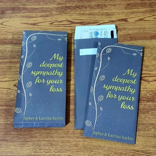 Personalized Condolence/Sympathy Check/Money Envelope | Shopee Philippines