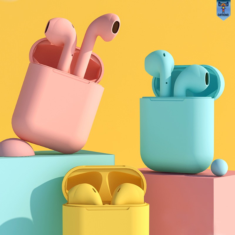 Macaron Color Bluetooth Earphones 5.0 Wireless Earbuds Bluetooth Stereo ...