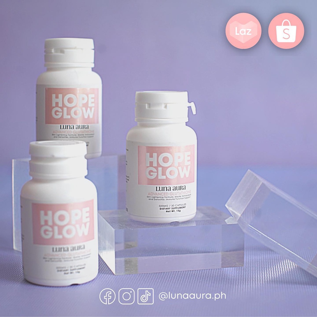 ON HAND READY TO SHIP LUNA AURA Hope Glow Advanced Glutathione | Hope ...
