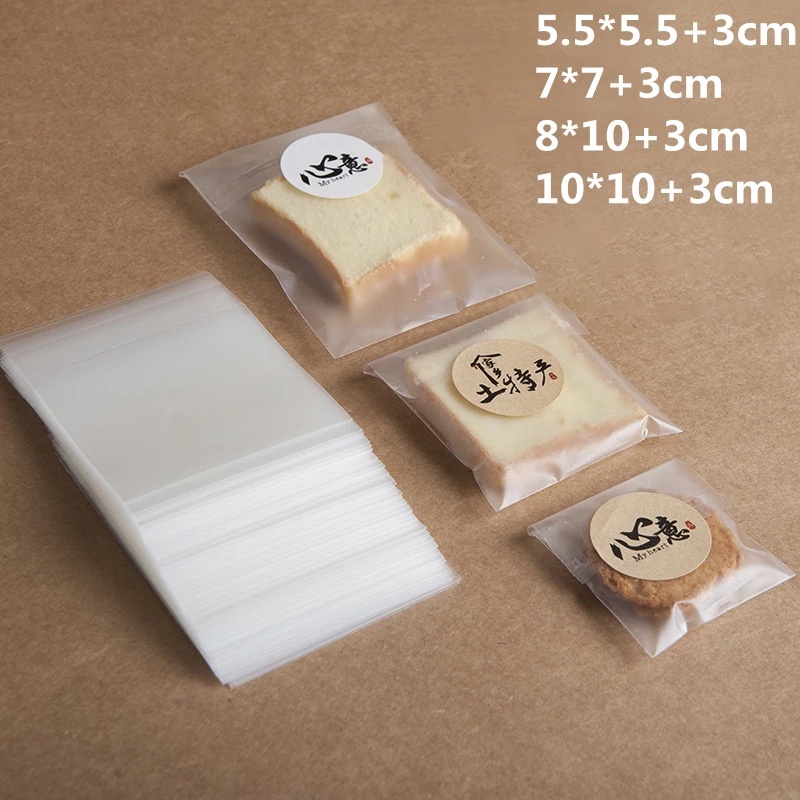 100pcs/lot Frosted Candy Cookie Gift Bag Pouch Candy Snack Packaging ...