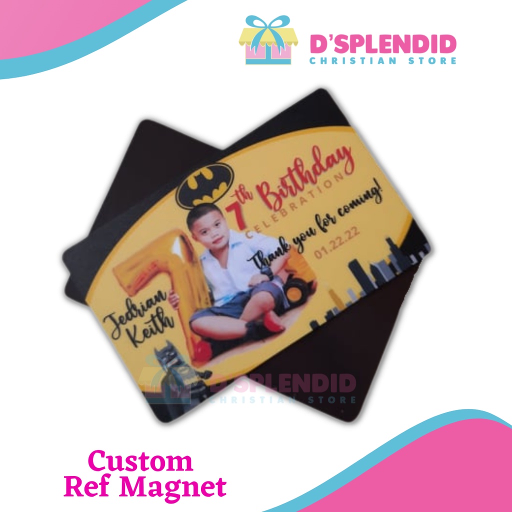 Custom / Personalized Ref Magnet Souvenir / Giveaway ( Complete ...