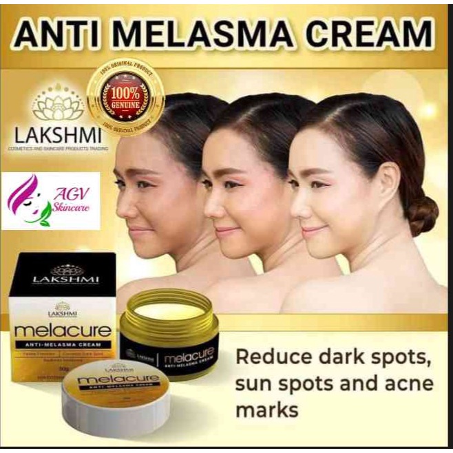 MELACURE BY LAKSHMI. ANTI-MELASMA CREAM. FADES FRECKLES/ CORRECT DARK ...